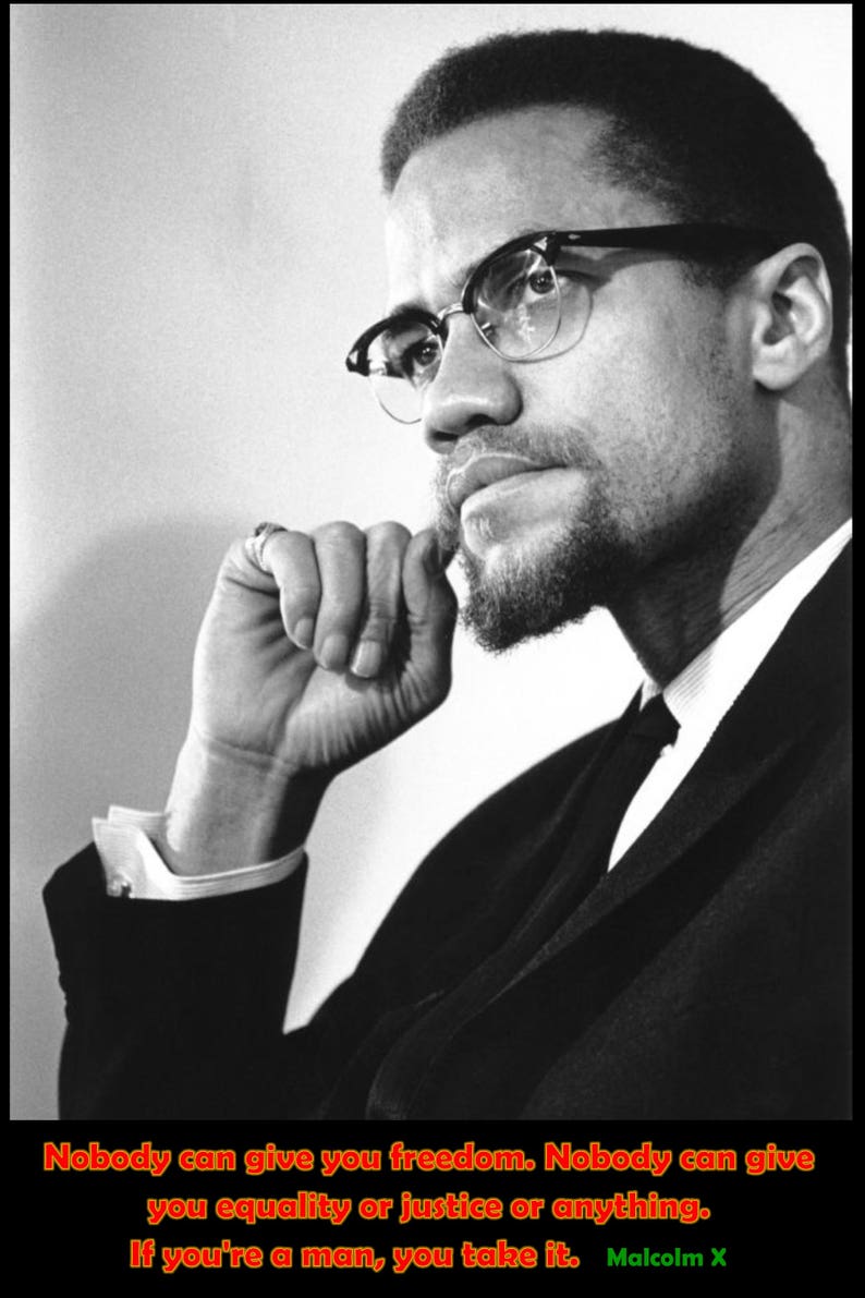 Malcolm X Poster - Etsy