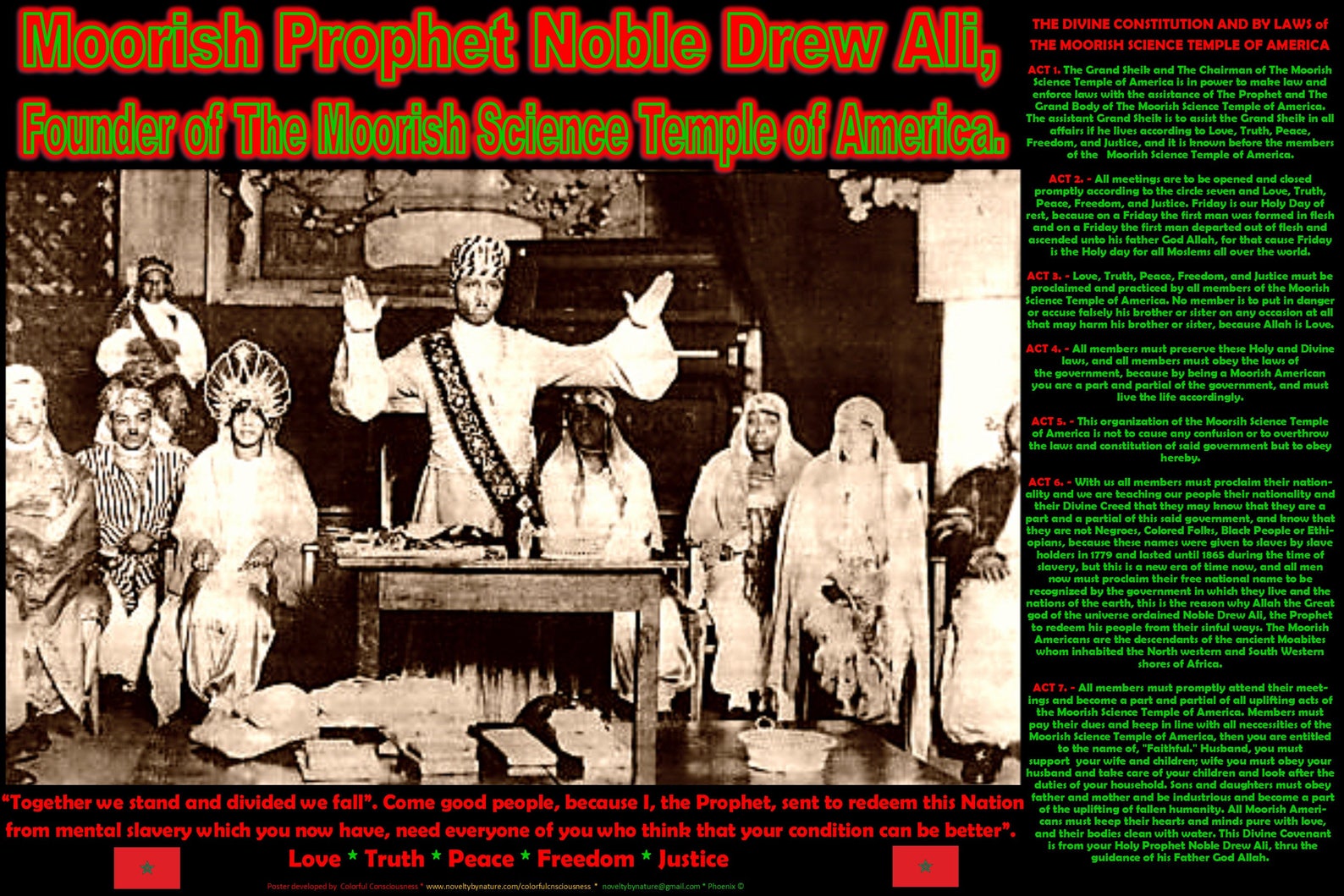 Noble Drew Ali, Moorish Science Temple of America, Moorish Men, Moors ...