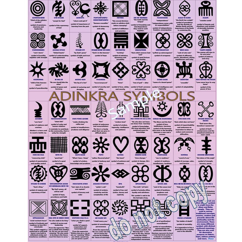 Adinkra Stencils - Etsy