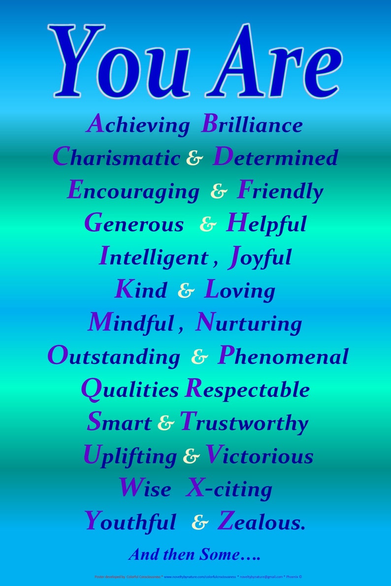 Positive Affirmations I Am Affirmations You Are | Etsy