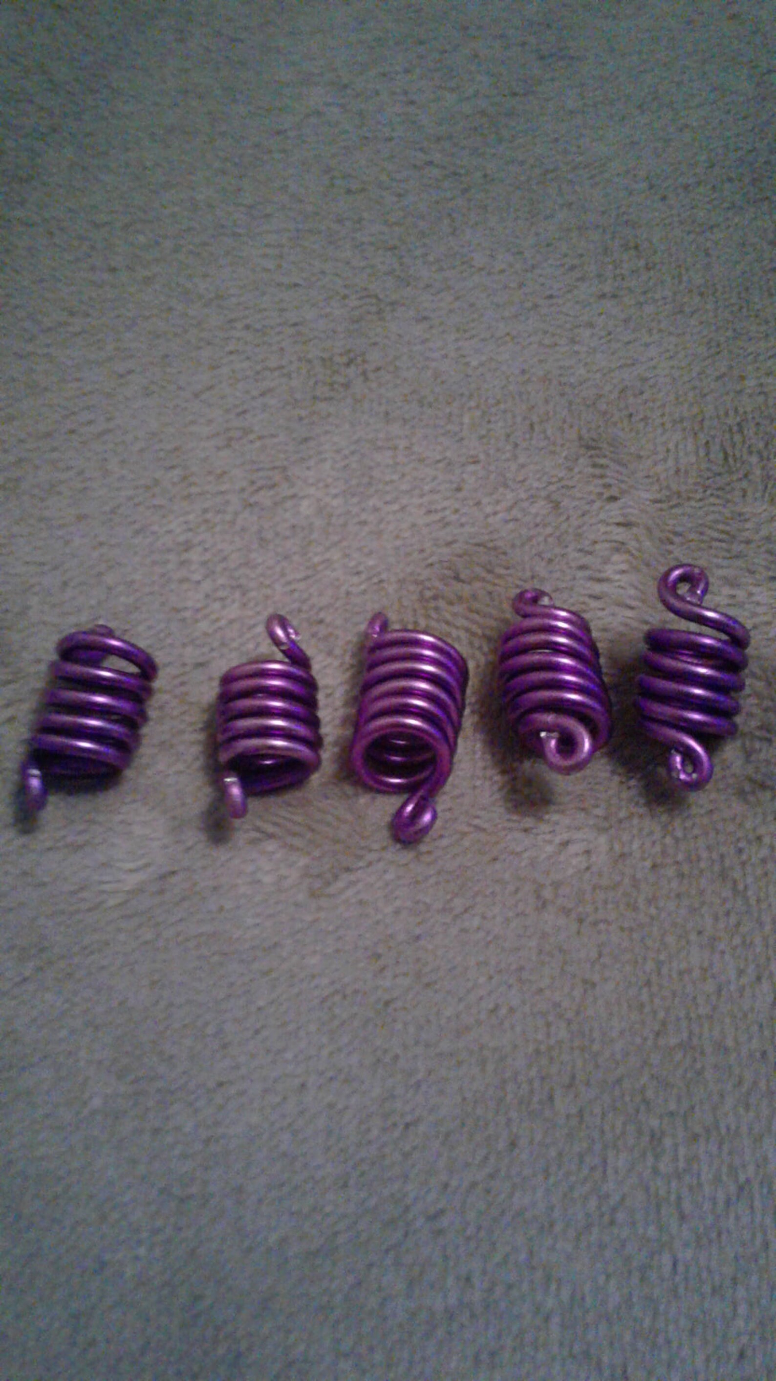 Purple Dreadlock Jewelry, Colored Loc Jewelry, Braid, Hair Accessories ...