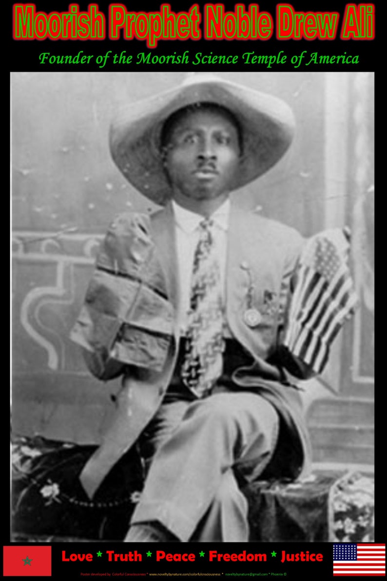 Noble Drew Ali Moorish Science Temple of America Moorish - Etsy India