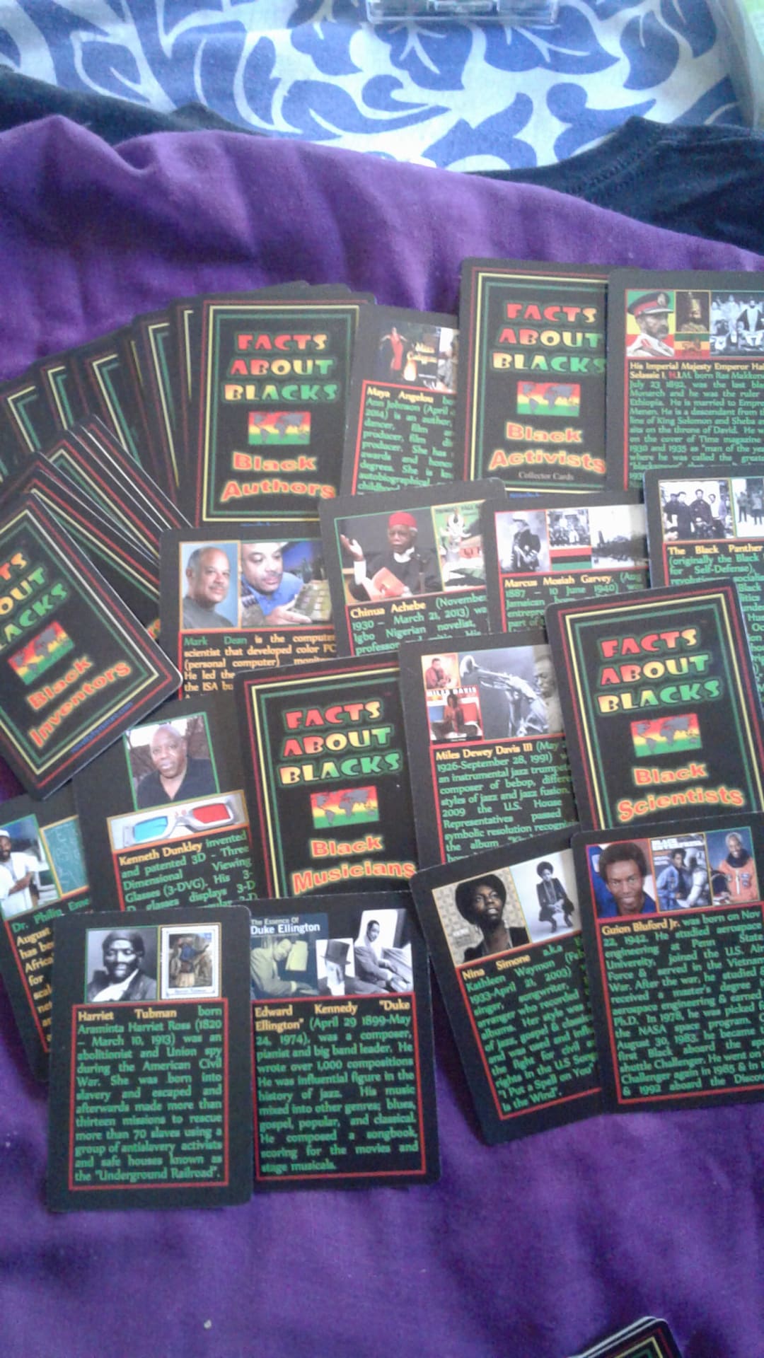 Black History Month Cards Black History Fact Cards Black History ...