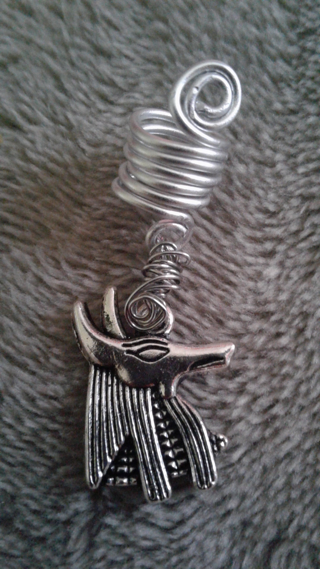 Annubis Symbol Dreadlock Jewelry, Egyptian Dreadlock Jewelry, Loc ...