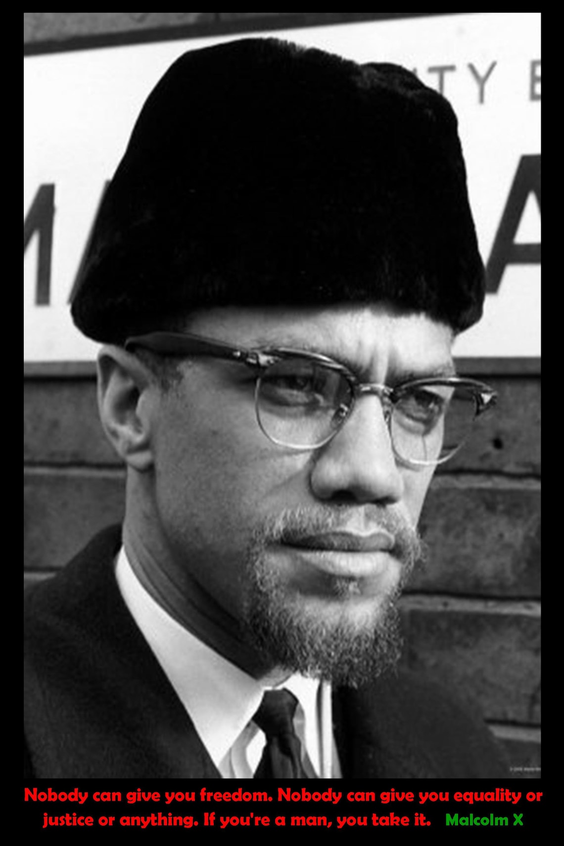 Malcolm X Poster - Etsy