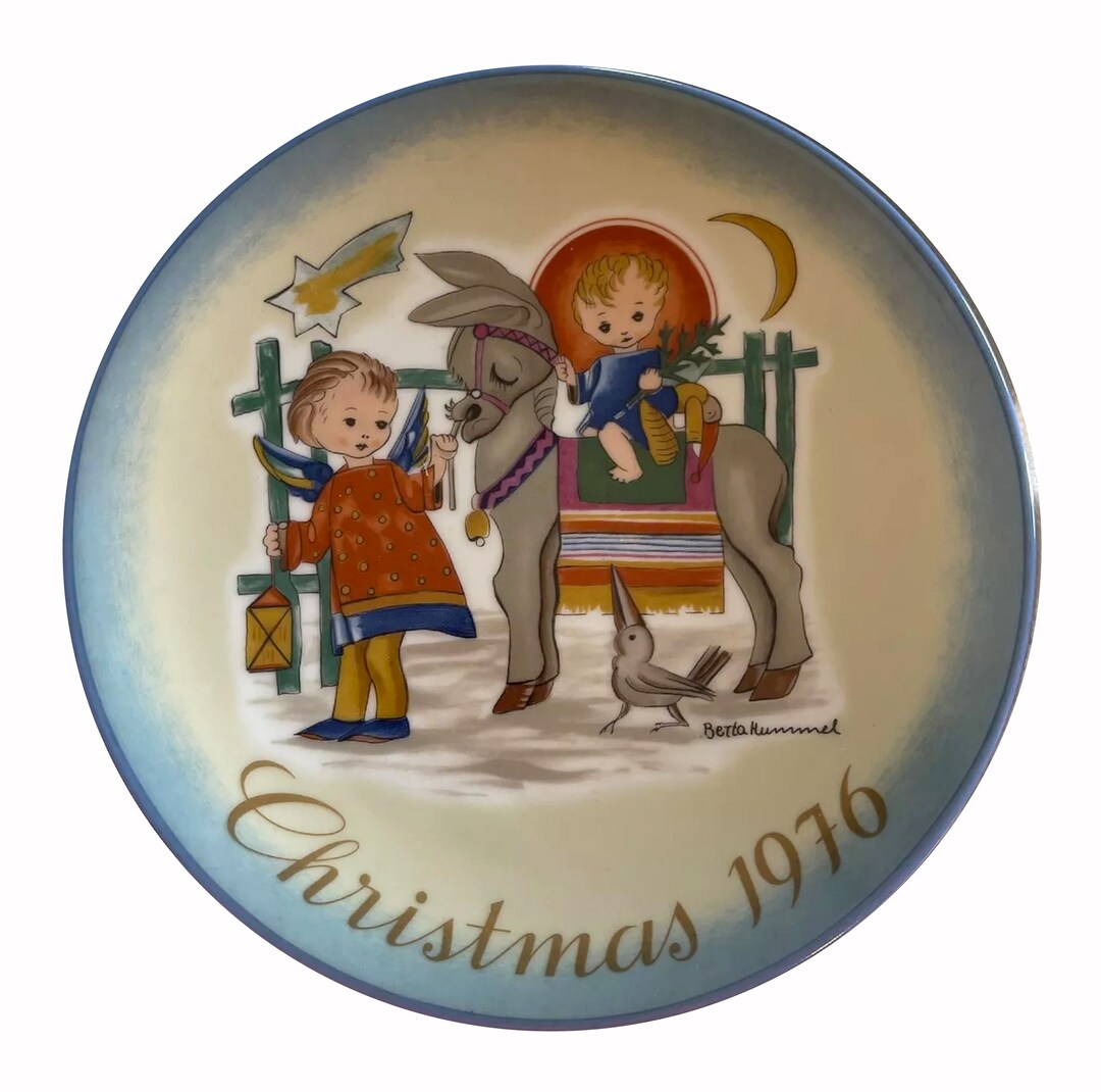 Bargain Early Christmas 1976 Schmid Hummel Collector Plate Having a ...