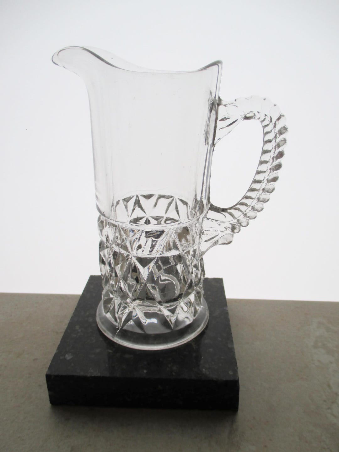 Antique Flint Glass Syrup Pitcher USA Circa 1910 by Model Flint Glass ...