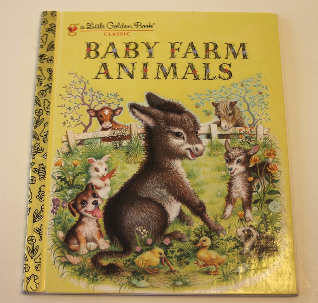 A Little Golden Book "baby Farm Animals" Children's Book, Hardbound ...
