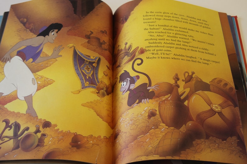 Disney's Aladdin Book Adapted by Don Ferguson Copyright - Etsy