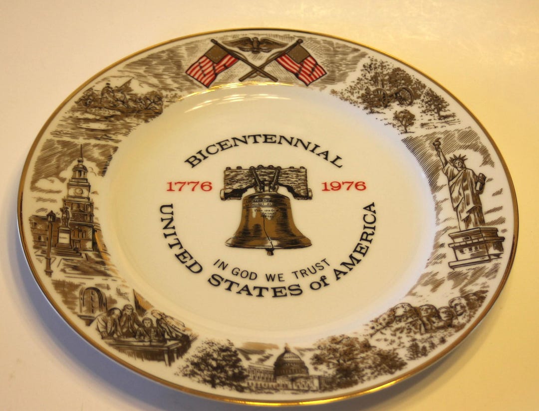 Vintage Bicentennial Commemorative Plate by Viletta) - Display Plate ...