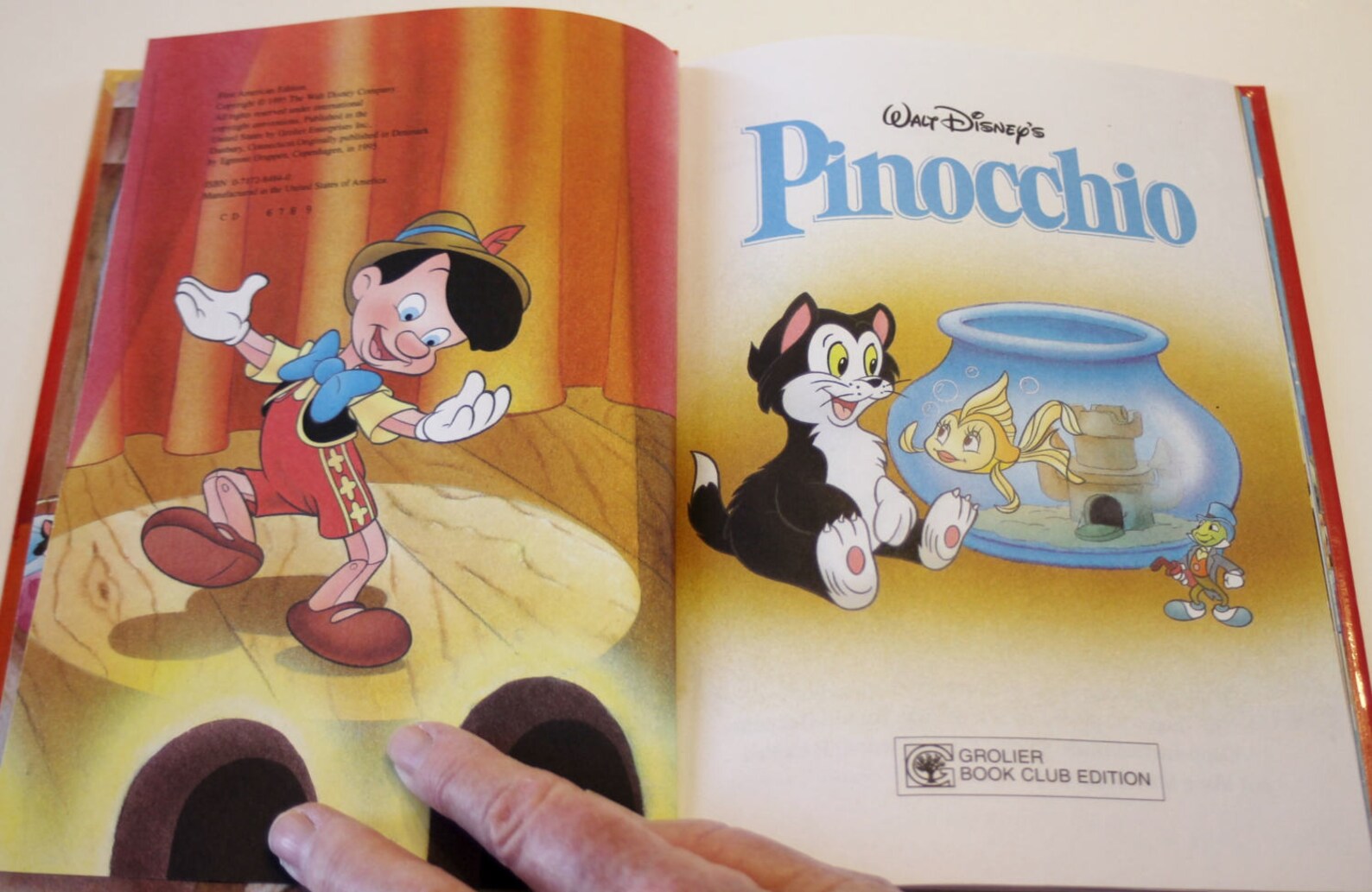 Pinocchio Book Walt Disney's Pinocchio Disney's | Etsy
