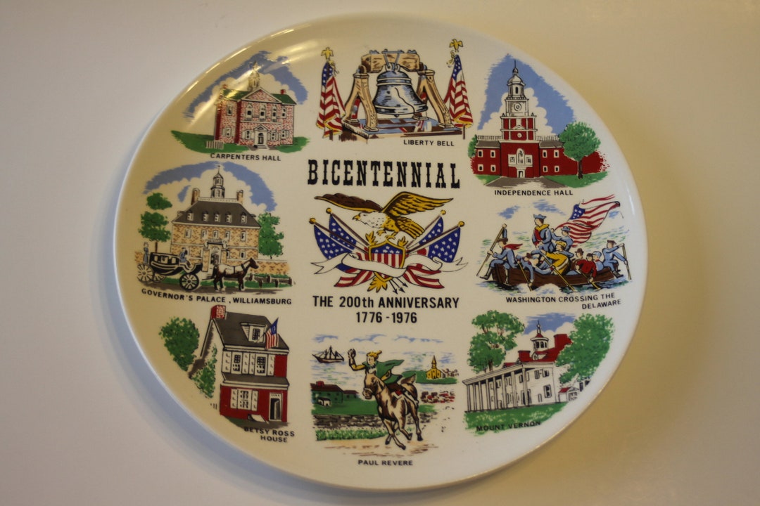 Vintage Bicentennial 200th Anniversary Plate (1976) - Display Plate ...