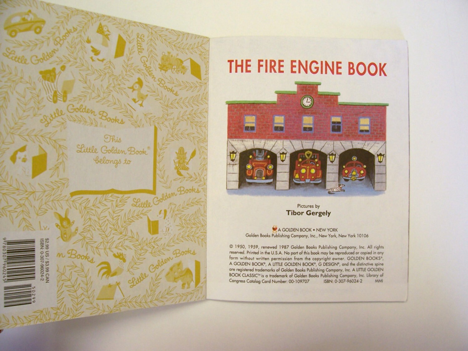 My Little Golden Book the Fire Engine Book - Etsy