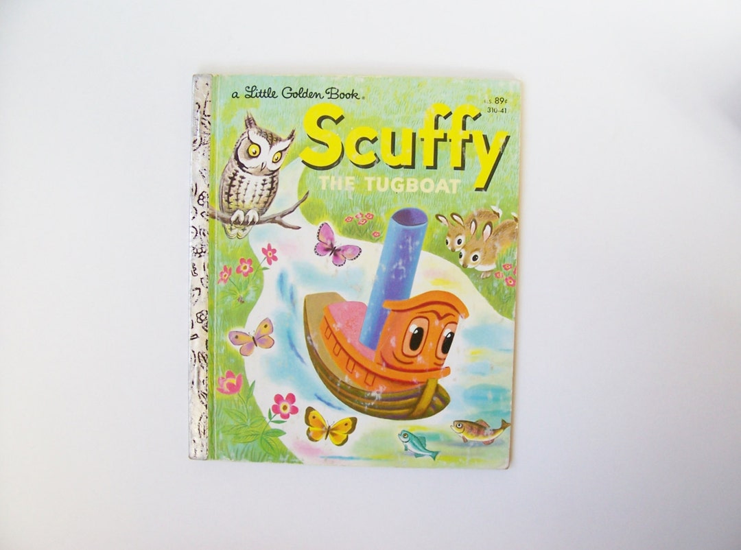 Little Golden Book "scuffy the Tugboat" - Children's Book, Vintage Book ...
