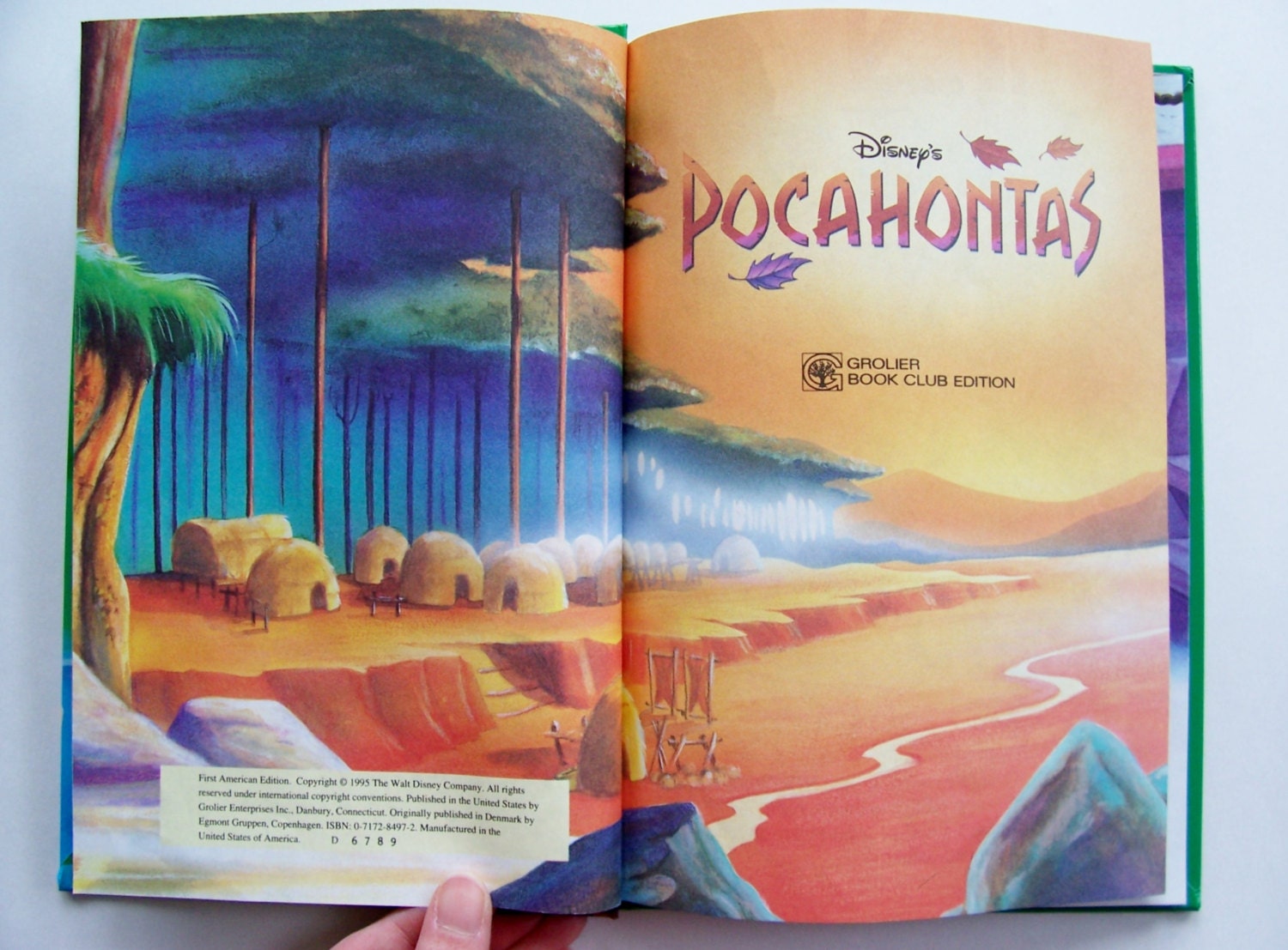 Vintage Disney's Pocahontas Book - Children's Story Book - Etsy
