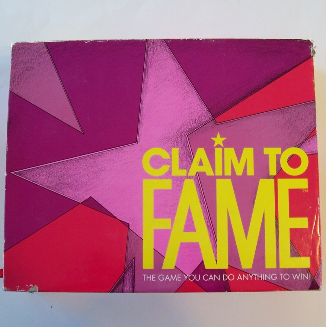 Vintage Claim to Fame Game by Parker Brothers Adult Team 4 or More ...