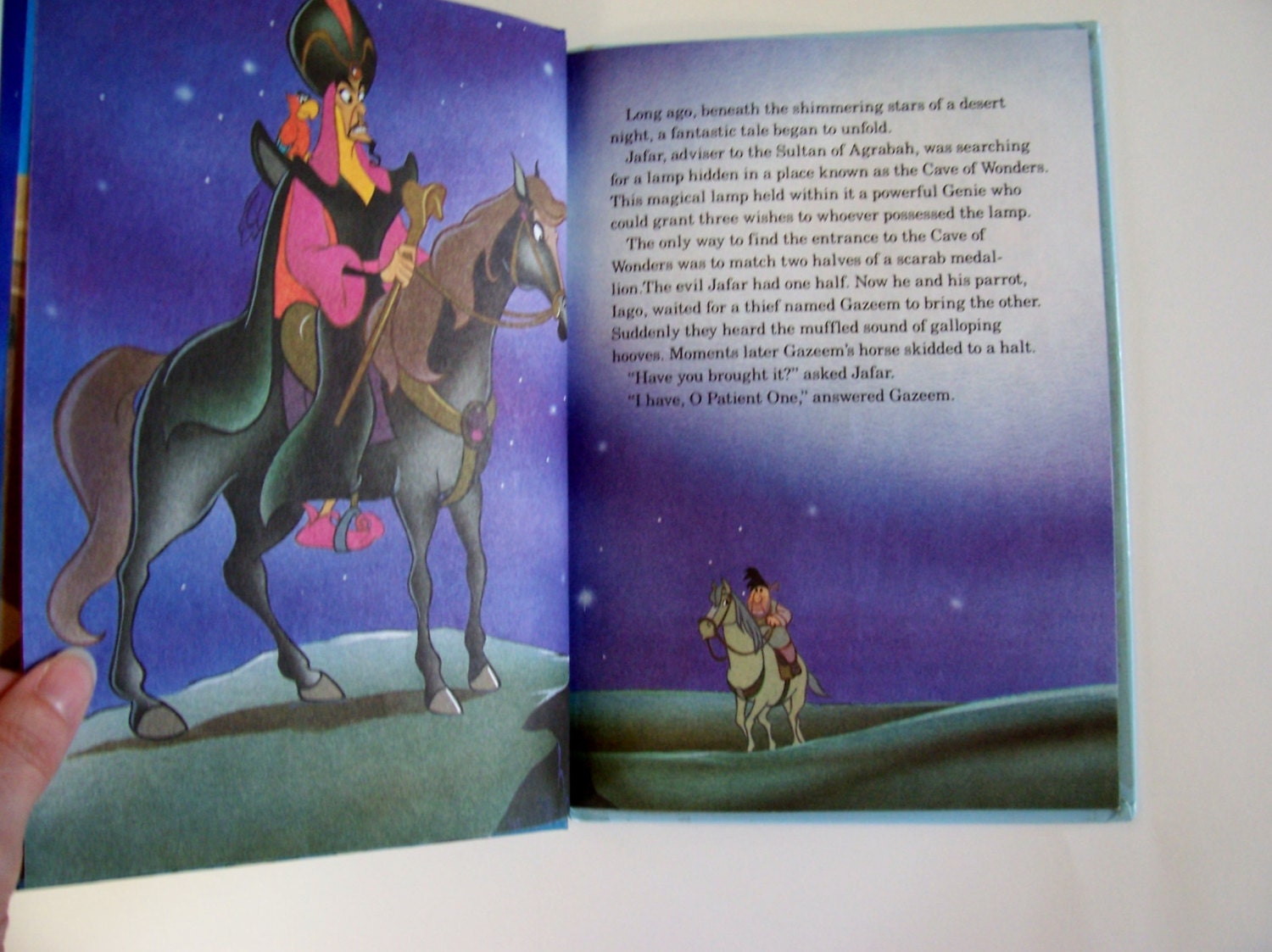 Vintage Disney's Aladdin Children's Book, 1993 Grolier Edition - Etsy