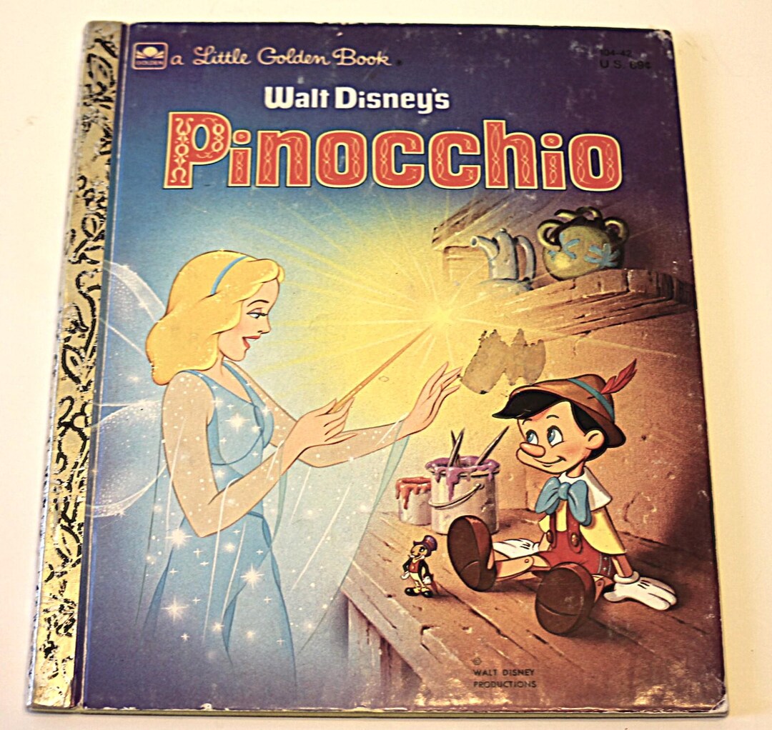 Disney's Pinocchio Little Golden Book - Vintage Children's Storybook - Etsy