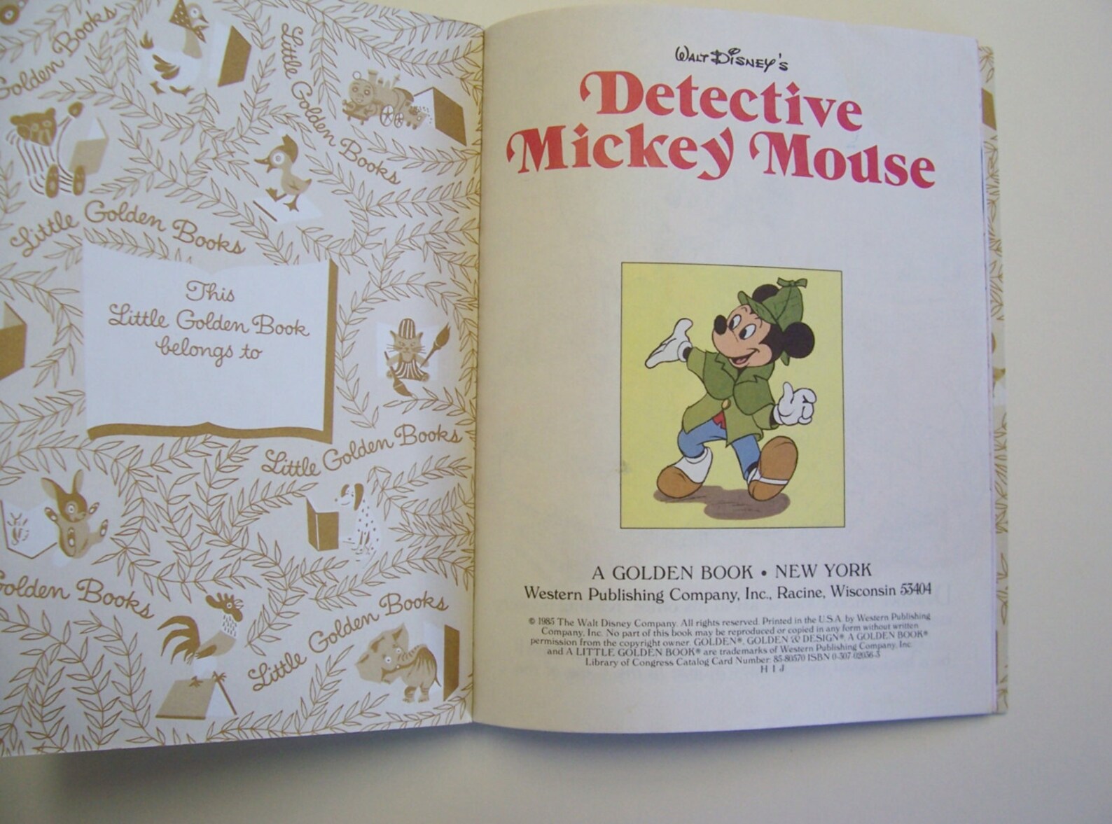 Walt Disney's detective Mickey Mouse Little - Etsy
