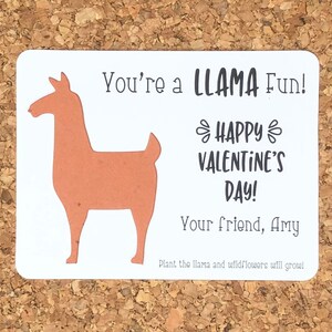 You're a LLAMA Fun! Happy Valentine's Day - Plantable Seed Recycled ...