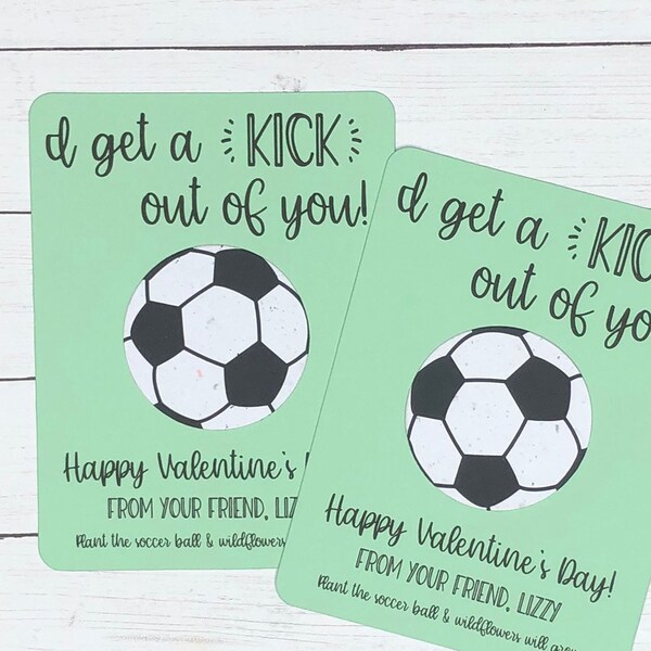 Soccer Valentine - Etsy