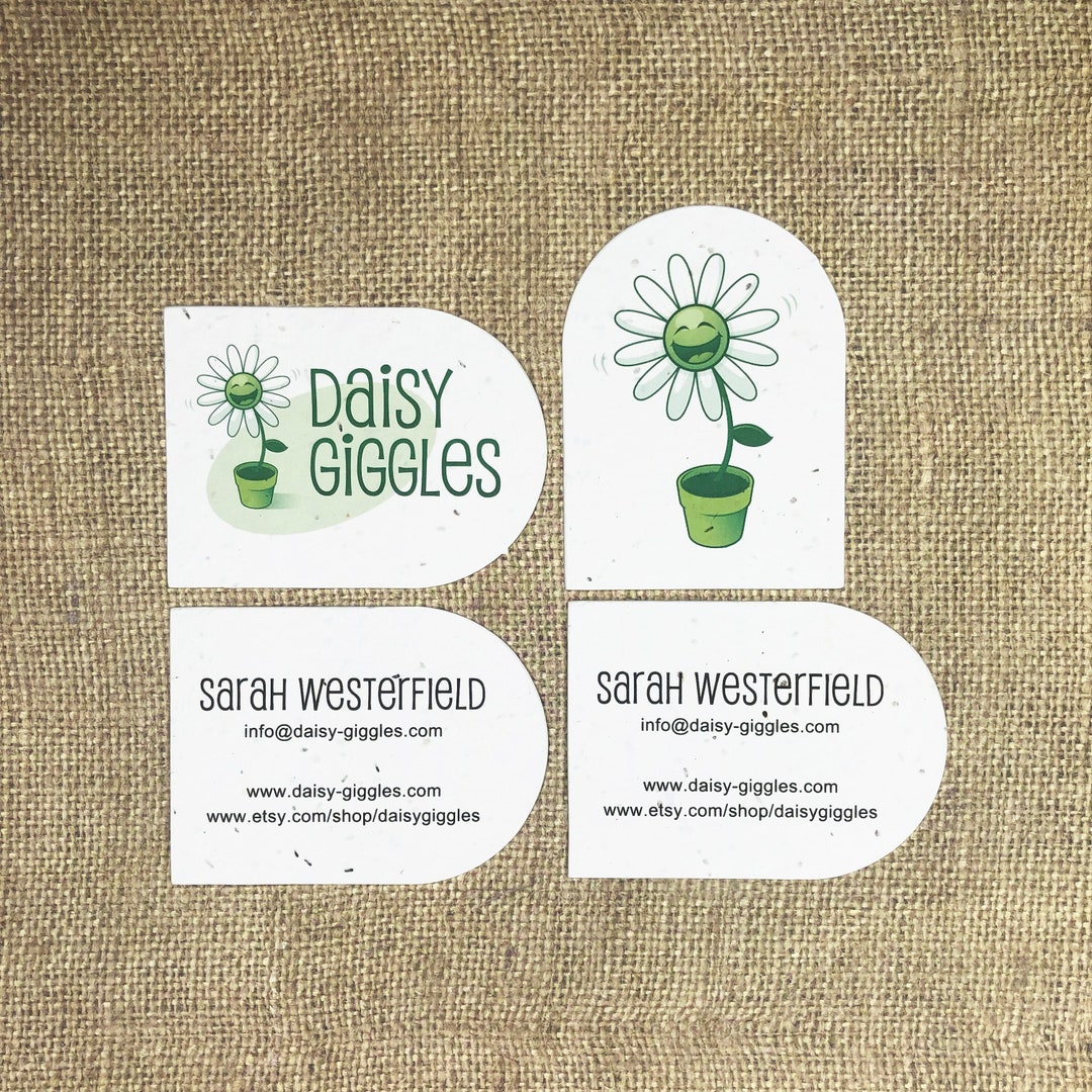 Arch Business Cards Plantable Wildflower Seeded Recycled Paper - Set of ...