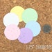 24 Pastel Round Seed Paper Coins 3 Sizes Available Eco-friendly ...