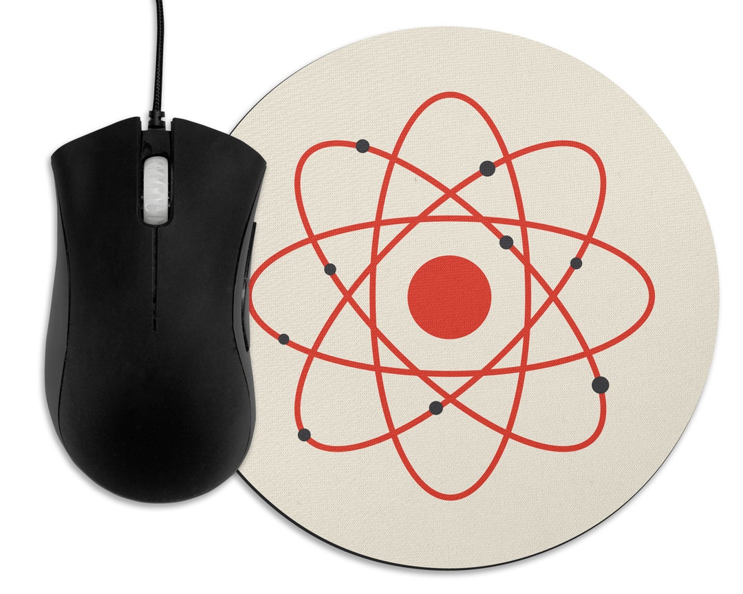 Atom Design Round Mouse Pad - Science Molecule Chemistry - Scientist or ...