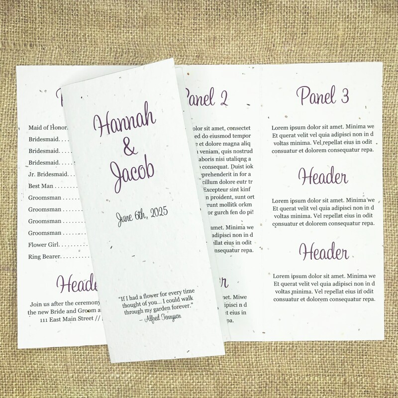 Folded Program - Etsy