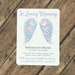 12 Pastel Rainbow Angel Wings Personalized Memorial Cards Plantable ...