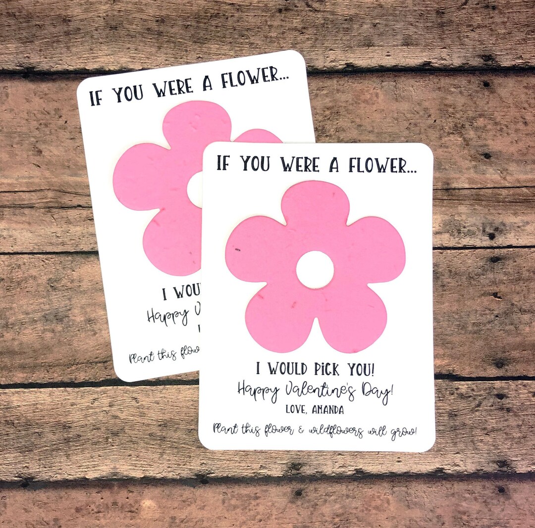 I Would Pick You Flower Valentine's Day Plantable Seed Recycled Paper ...