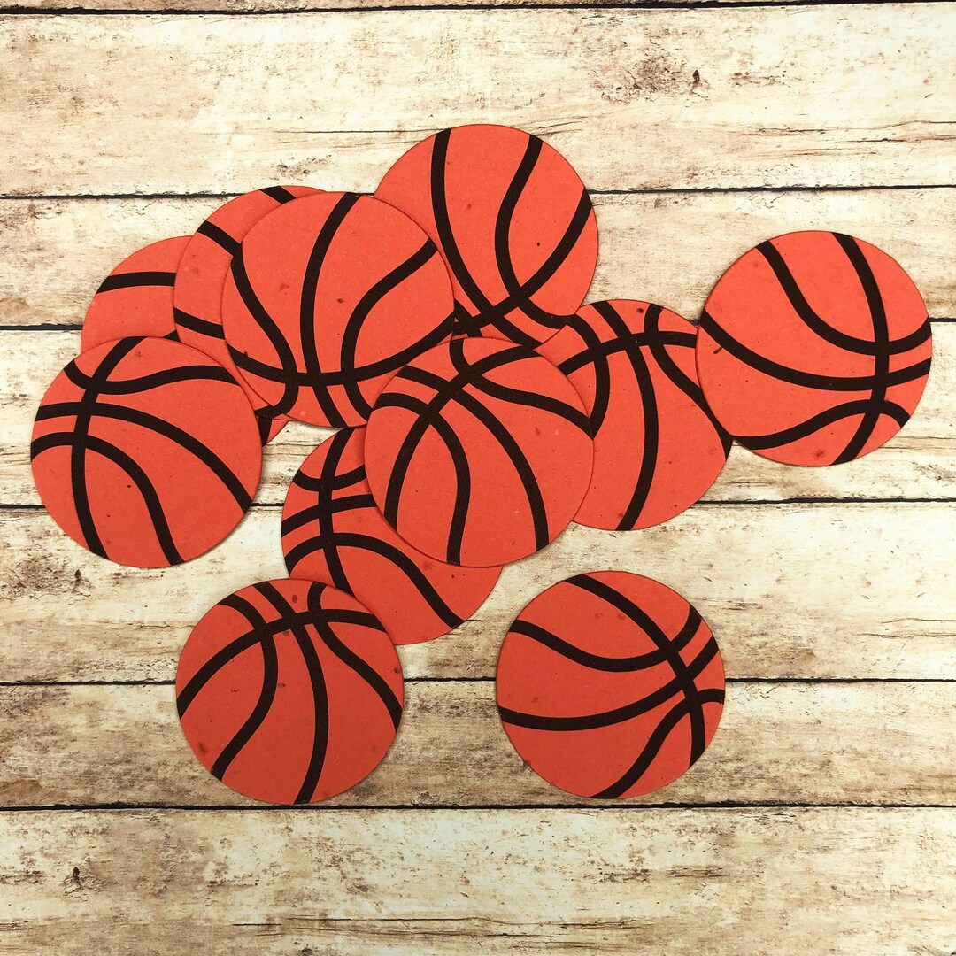 12 Basketball Seed Paper Coins - Eco-friendly Plantable Paper Disc ...