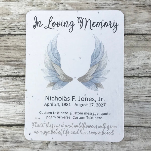 Memorial Cards - Etsy