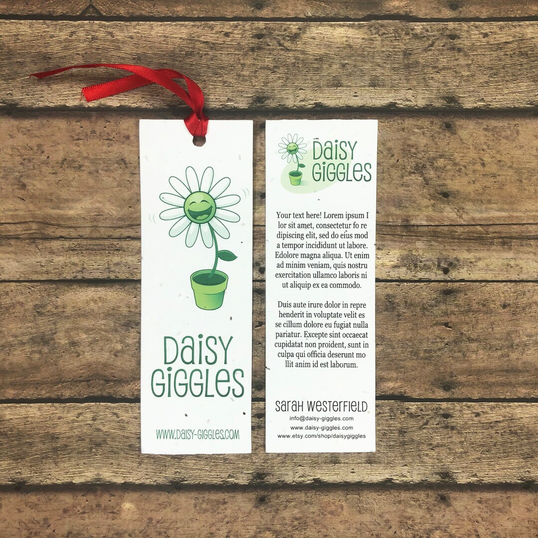 20 Business Bookmarks Plantable Wildflower Seeded Recycled Paper ...