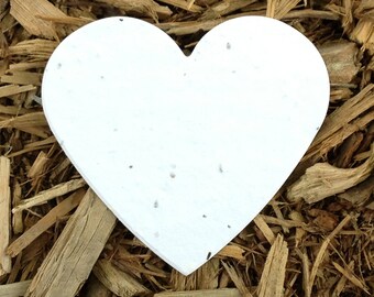 Large Love Connected Seed Paper Hearts 2.85w X 2.5h Wildflower for ...