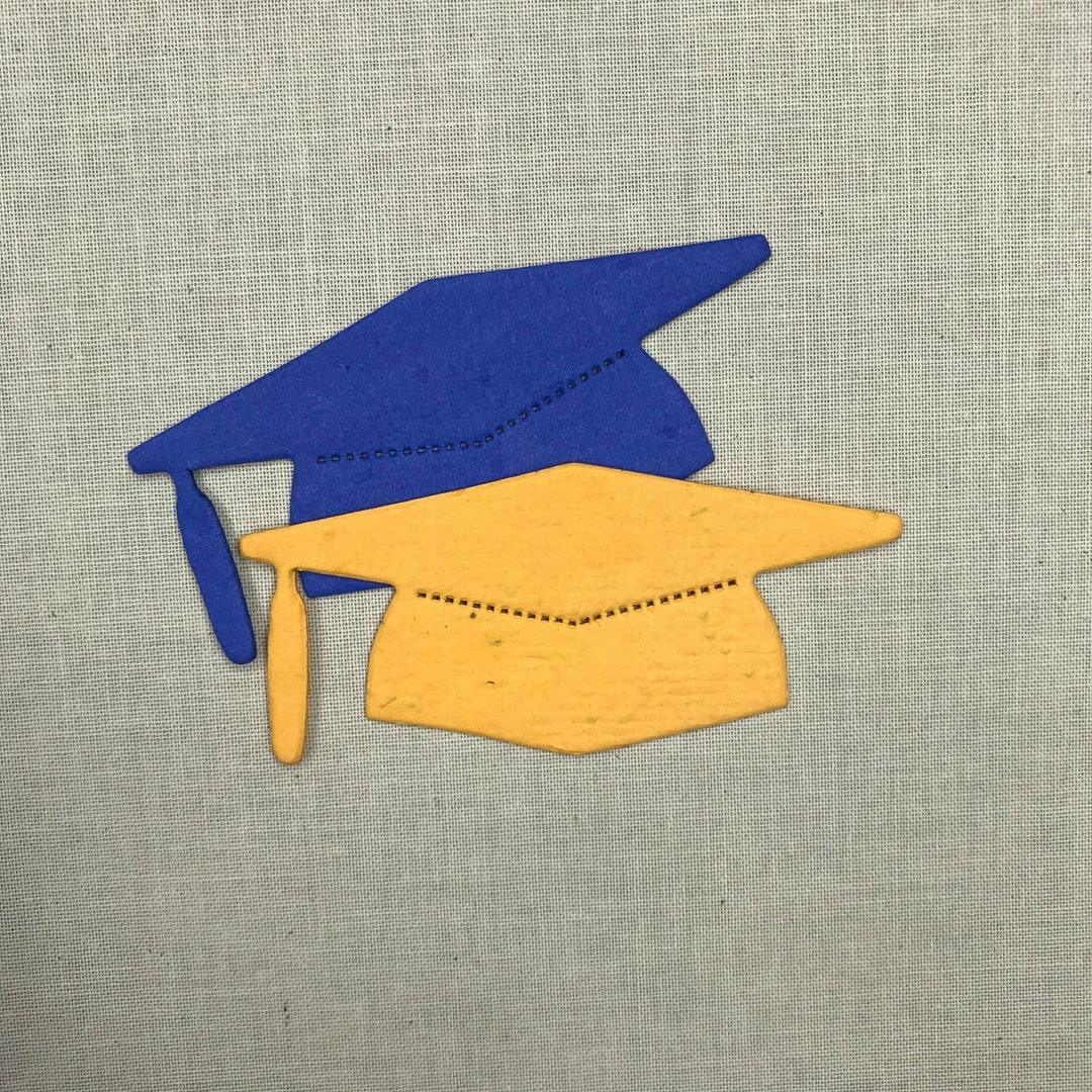 20 Graduation Caps Plantable Seeded Paper Shape Favors 3", Available in ...