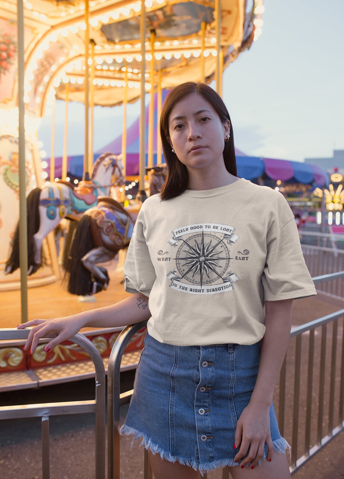 Compass Unisex T-shirt, Adventure Shirt, Camping Shirt, Hiking ...