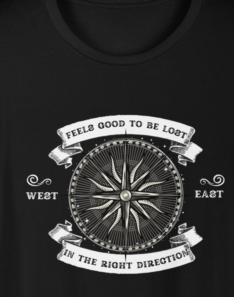 Compass Unisex T-shirt, Adventure Shirt, Camping Shirt, Hiking ...