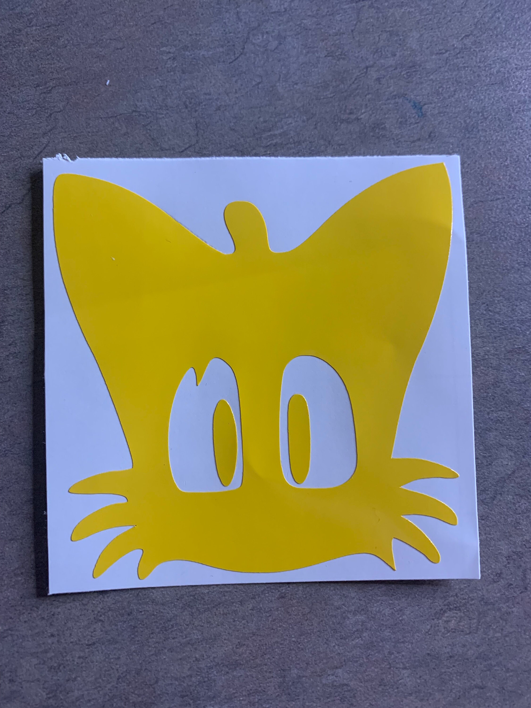 Sonic the Hedgehog Inspired Tails Vinyl Decal - Etsy