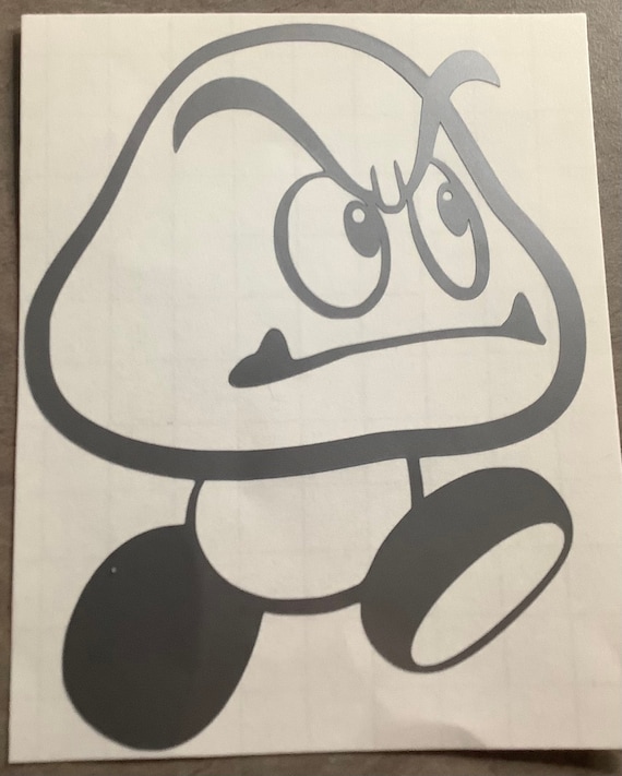 Super Mario Bros Inspired Goomba Vinyl Decal | Etsy