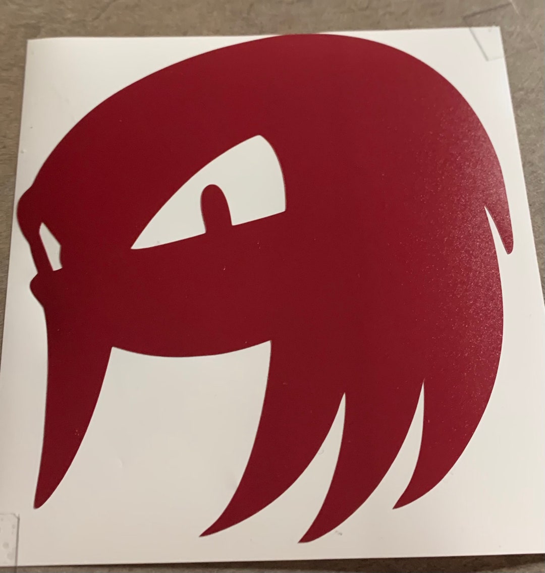 Sonic the Hedgehog Inspired Knuckles the Echdina Vinyl Decal - Etsy