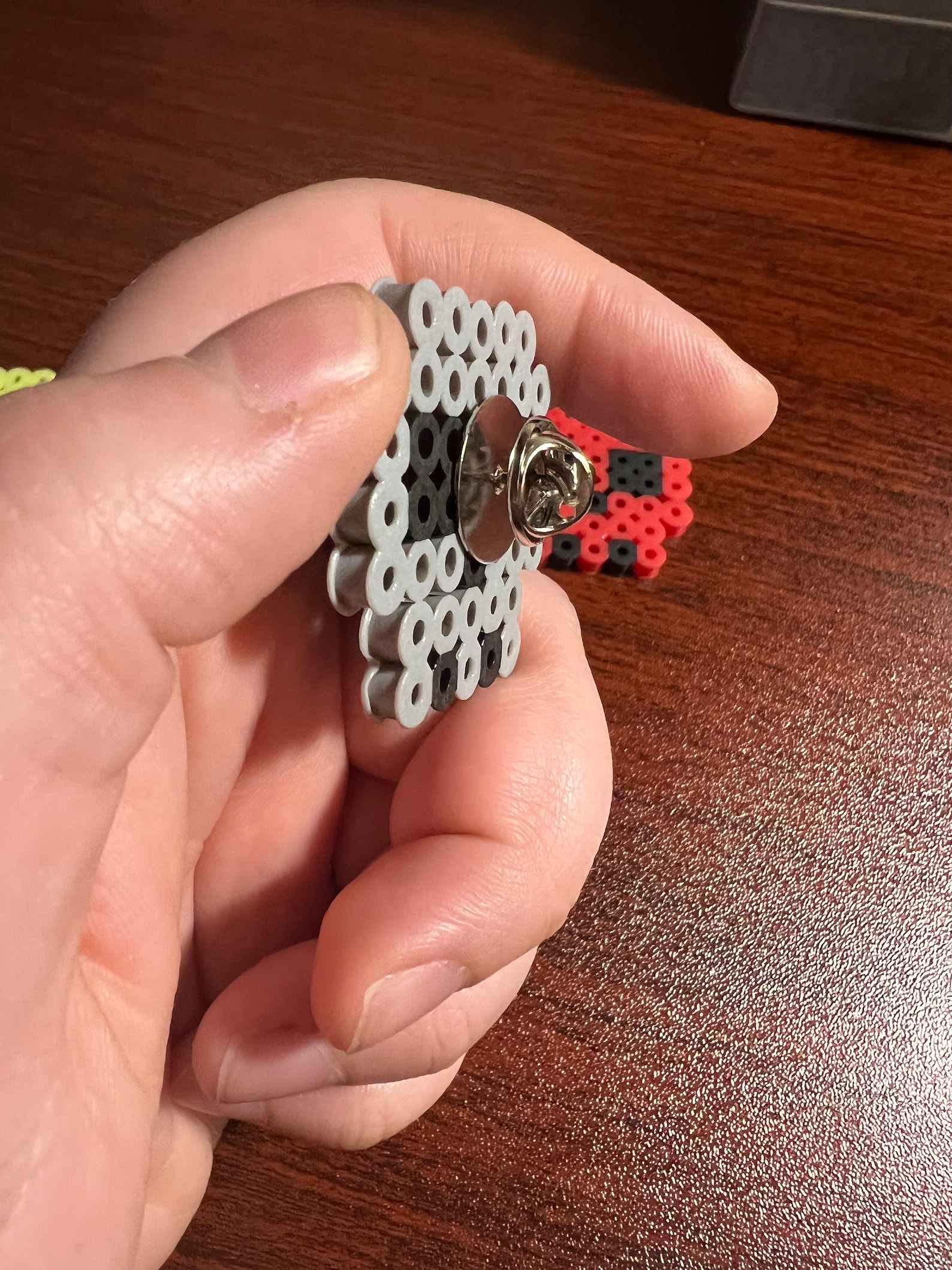 Skull Keychain Magnet Pin Perler Bead Sprites - Etsy