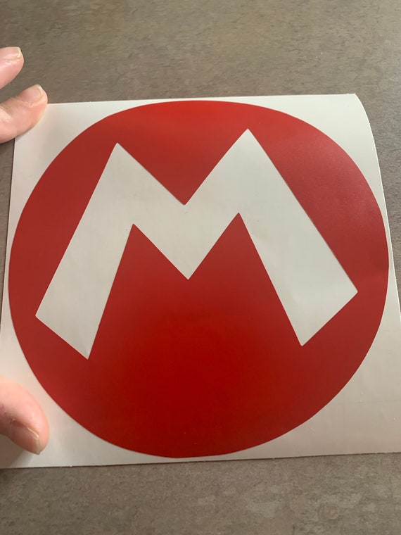 Super Mario Bros Inspired Mario Vinyl Decal Paper Stickers, Labels ...