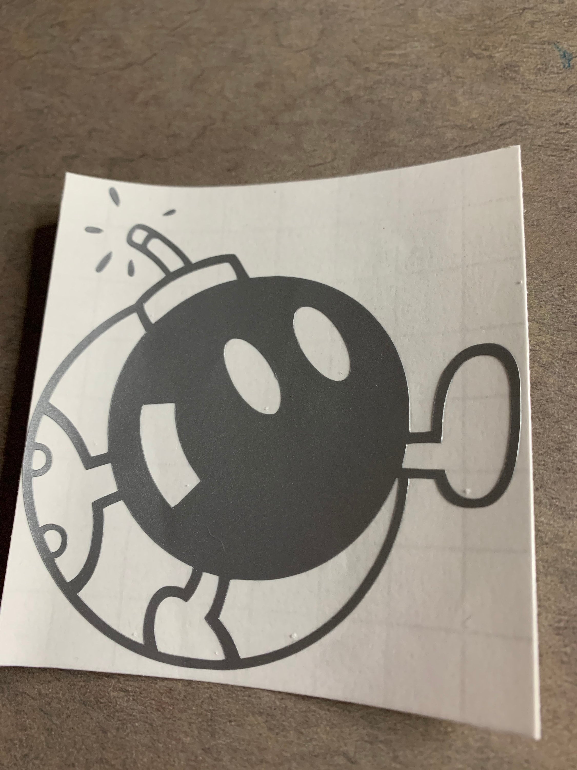 Mario Bomb Stencil