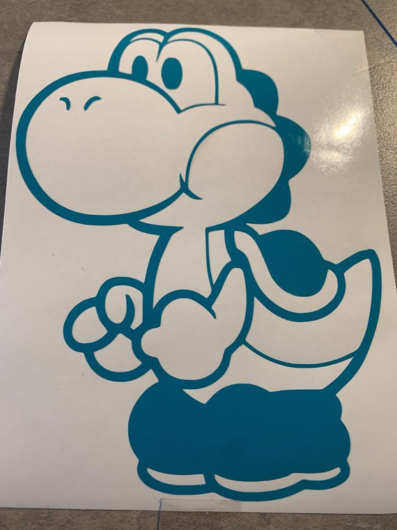 Super Mario Bros Inspired Mario Vinyl Decal Paper Stickers, Labels ...