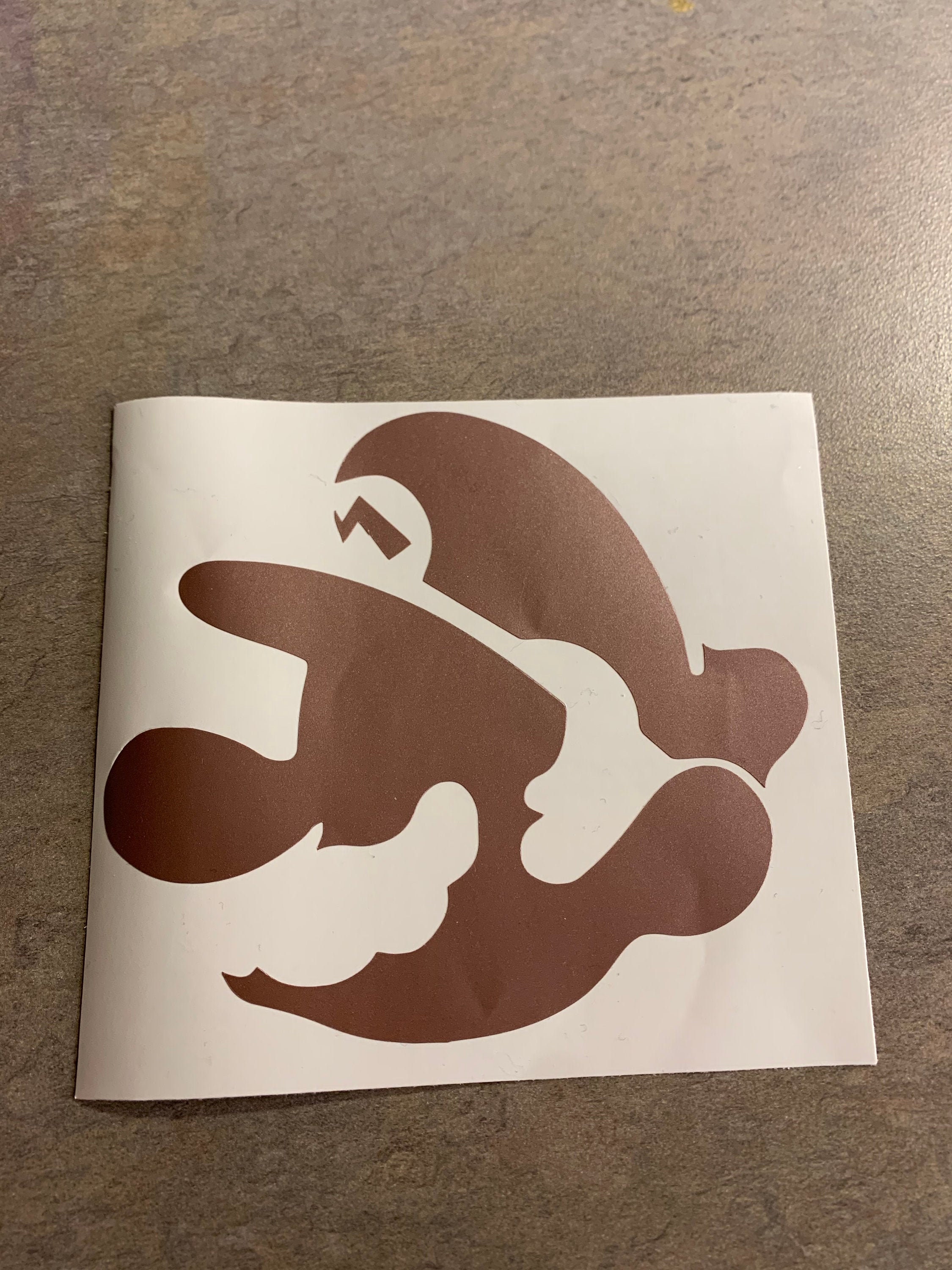 Super Mario Bros Inspired Mario Vinyl Decal | Etsy