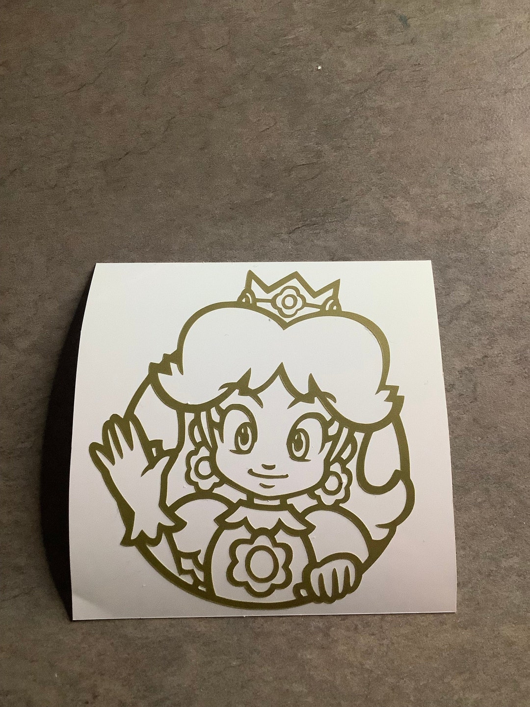 Super Mario Bros Inspired Daisy Portrait Vinyl Decals - Etsy