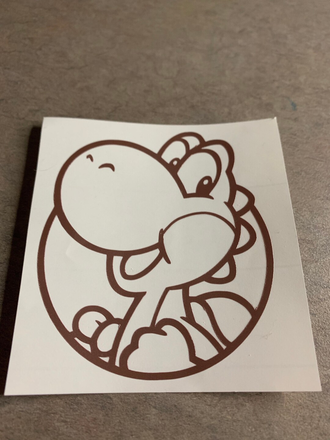 Super Mario Bros Inspired Yoshi Portrait Vinyl Decals - Etsy