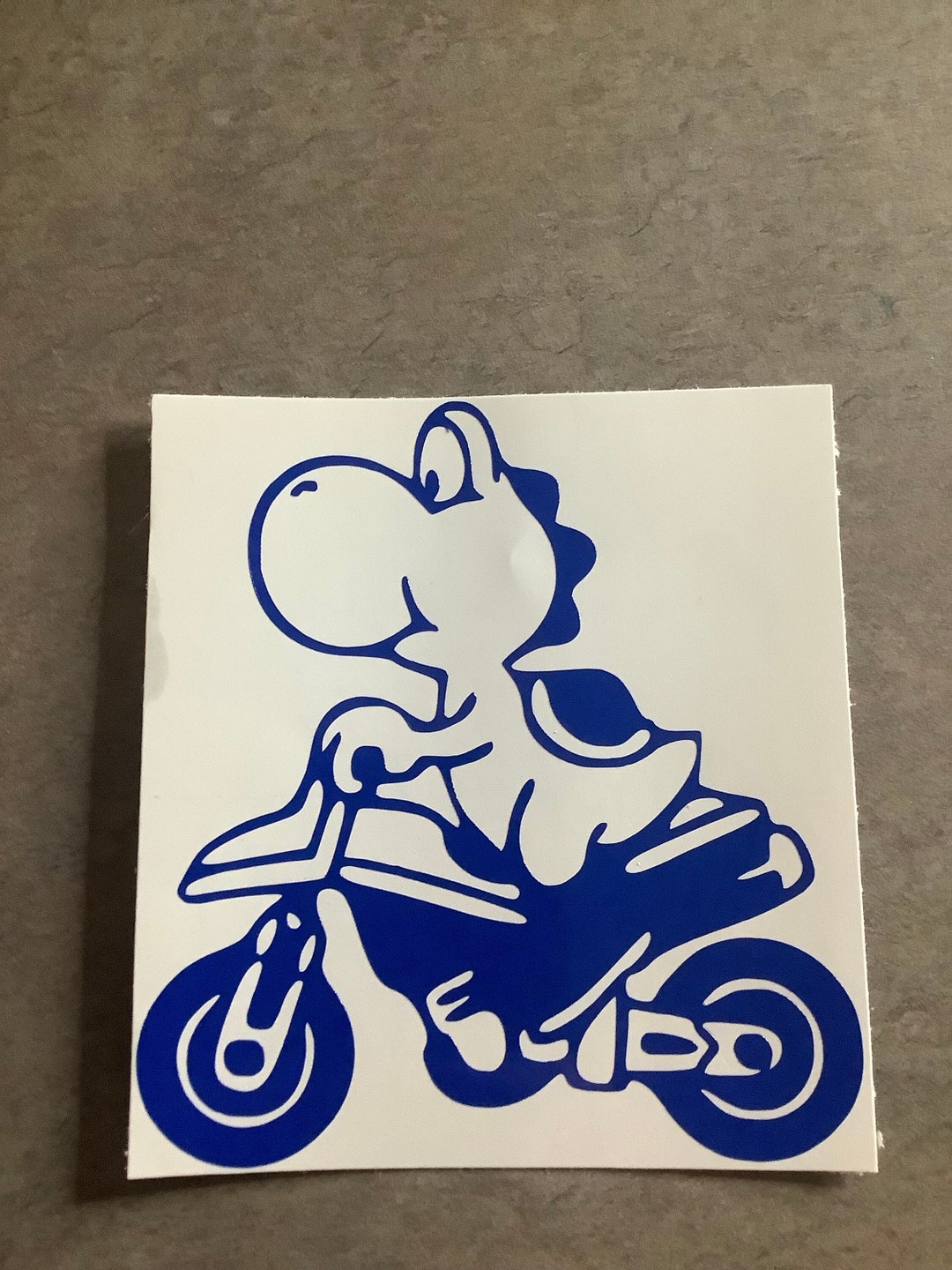 Mario Kart Inspired Yoshi Vinyl Decal - Etsy