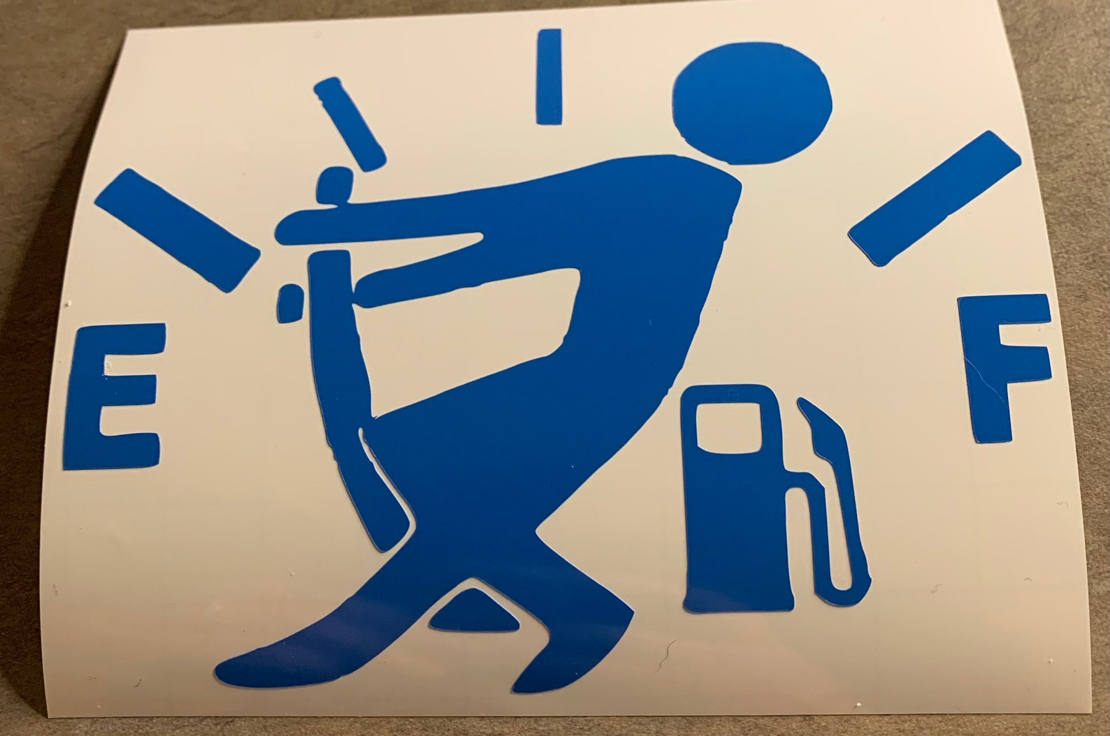 Funny Gas Gauge Gas Cap Car Vinyl Decal - Etsy